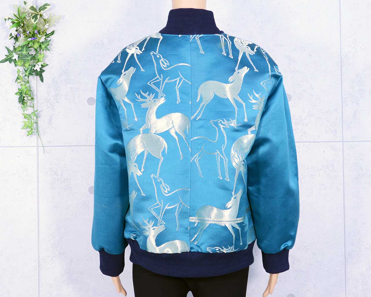 *A reason product Japanese Vintage Kimono Remake Jakect Obi Silk ...